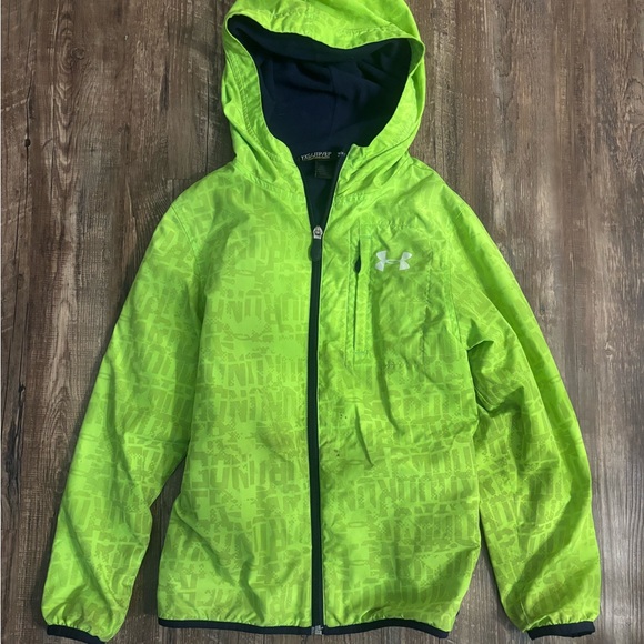 Under Armour | Jackets & Coats | Under Armour Kids Neon Green Raincoat ...